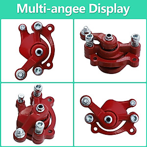 Adefol Rear Disc Brake Caliper with Replaced Pad for Predator 212 Moto MM-B80 80CC 2.5HP MM-B105 Motovox MBX10 MBX11 MBX12 Mini Dirt Bike Classic 47cc 49cc Pocket Bike Stand Up Goped Scooter