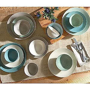 BAUFAS 16 Piece Dinnerware Set Including 4 Dinner Plates, 4 Salad Plates, 4 Cereal Bowls and 4 Soup Bowls
