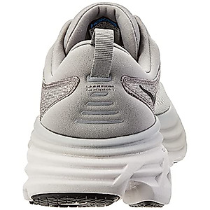 Hoka Men's Bondi 8 Sneaker, Sharkskin/Harbor Mist, 9.5