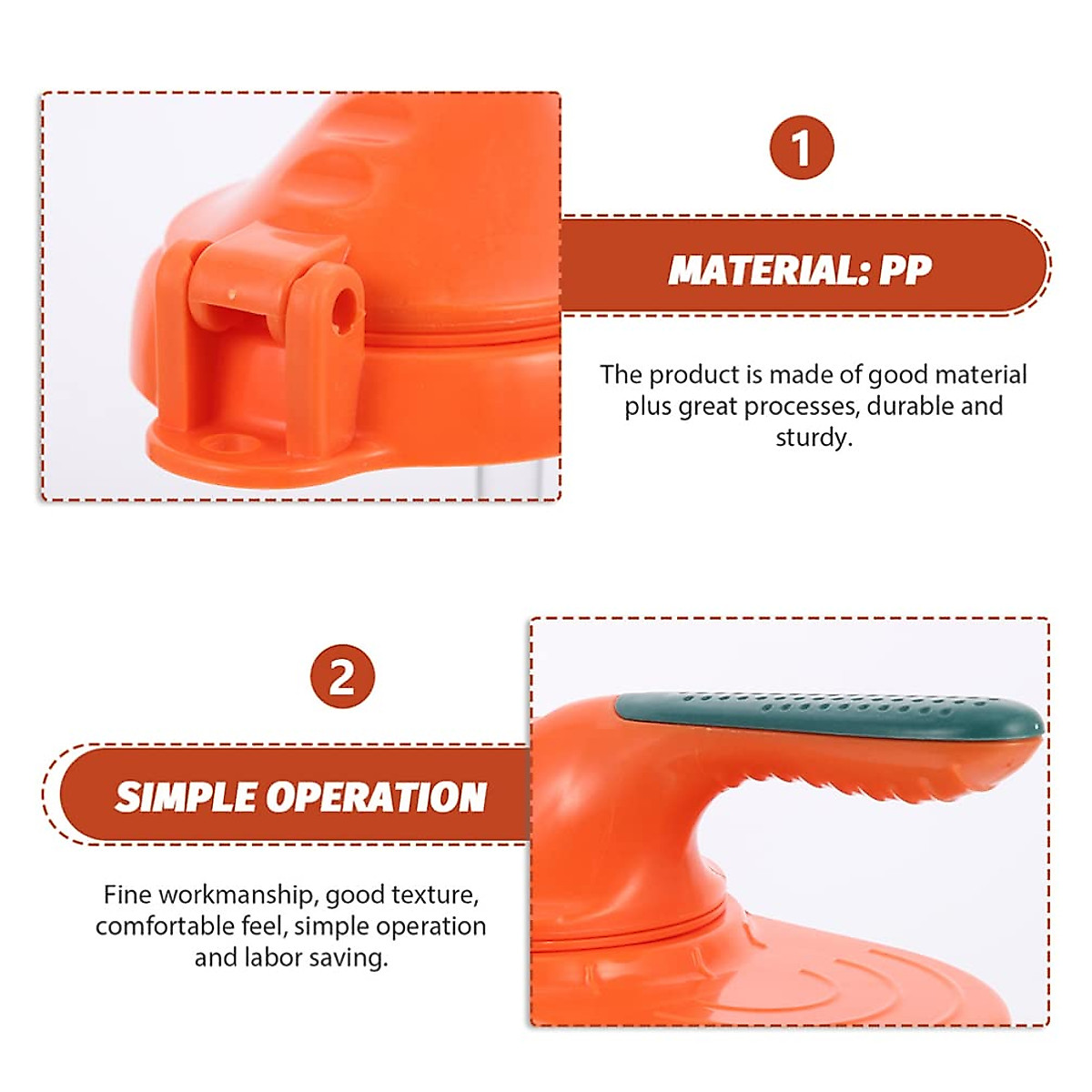 CALLARON 2pcs Steamer Wood Pizza Dough Press Steam Bun Press Dumpling Press Mold Dumpling Press Maker Asian Kitchen Dumpling Press Pastry Presser Rotary Tool Squeezer Pp Household