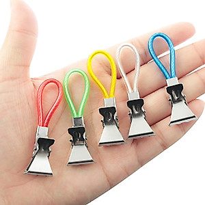 yyangz 20PCS Metal Towel Clip Bath Towel Clip Plastic Colourful Rope Beach Towel Clip Tea Towel Storage Clip Universal Small Hook Clip for Bedroom Bathroom Cabinet Rags Socks Pet Towels