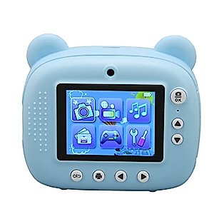 HD Kids Camera, Kids Camera Auto for Gifts (Blue)