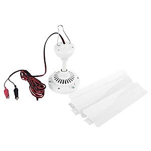 CXV DC 12V Ceiling Fan Air Cooler 19.7 inch Hanging Fan for Camping Outdoor Tent Bed