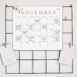 Beautiful Magnetic 2023 Fridge Calendar - Beautiful Monthly Greenery Calendar for Easy Planning - The Perfect Refrigerator Calendar To Stay on Track With Your Appointments