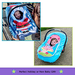 Car Seat Cuties, Baby Car Seat Cover, Stretchy Universal Fit Infant Car Seat Carrier Cover for Baby Boys and Girls, Soft & Warm Baby Blanket Style Car Seat Cover, Infant Costume (Fairy)