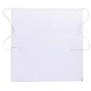 Chef Works Unisex Full-Length Chef Apron, White, One Size