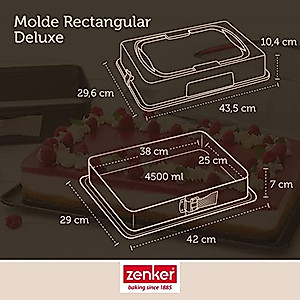 Zenker 6112 Springform Baking Tray Enamel with Carry Cover