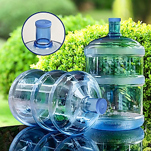 CozyBlue Reusable Silicone 5 Gallon Water Jug Cap - 3 Packs (Blue)