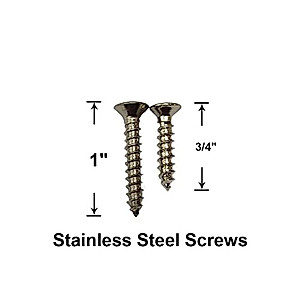 QCAA Extra Heavy Duty Premium Solid Brass Closet Pole Socket Set, 1-1/2 inch, with Stainless Screws, Satin Nickel, 2 Pairs, Made in Taiwan