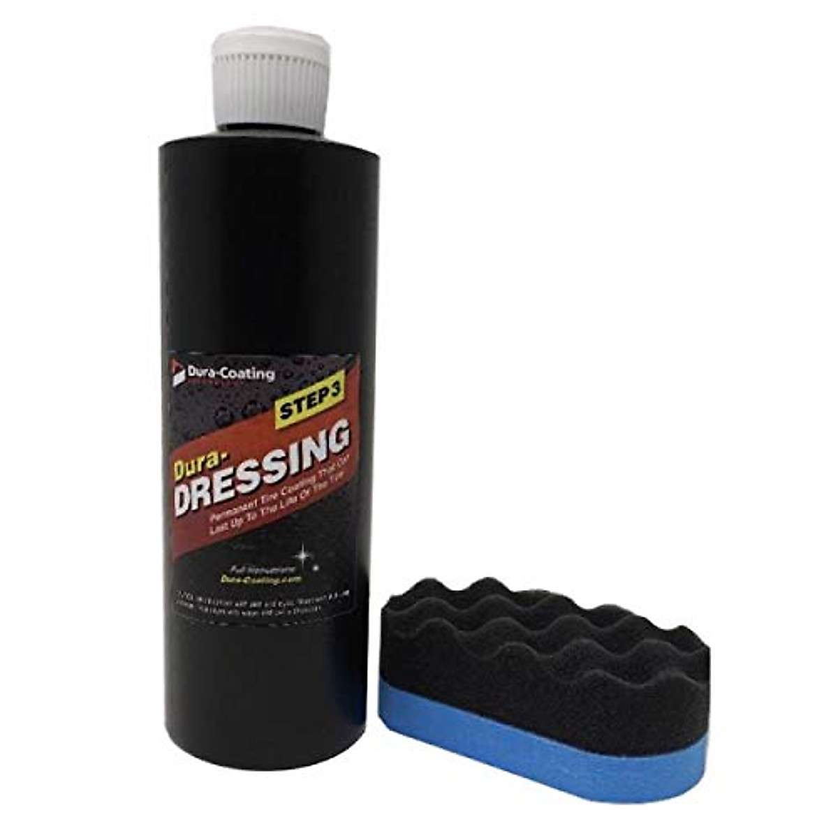 Dura-Dressing Re-Load for Tires Already Coated with Dura-Dressing, 8 oz. Bottle – Tire Dressing Kit – Made in The USA to Ensure Your Tires Shine and Look Great