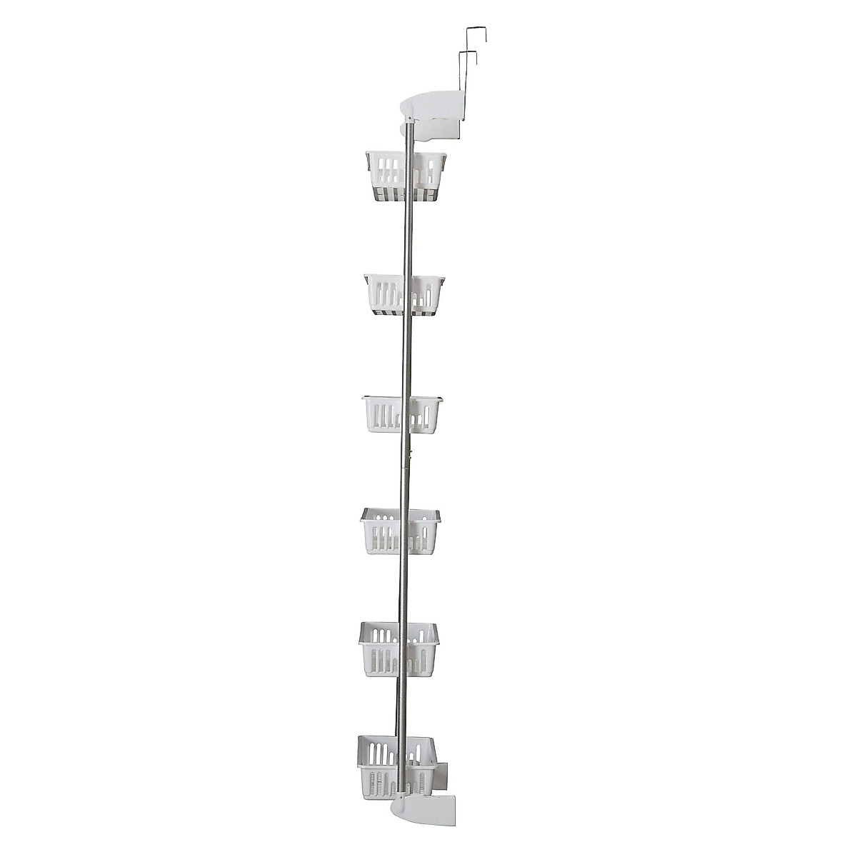 Household Essentials White 6-Tier Basket Over-The-Door Organizer