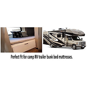 Gilbin Foam Mattress Topper, Egg Crate Hi-Density Foam Pad, Mattress Topper Convoluted Foam for Pain Relief on Pressure Sores Cot Size 30" x 74" Fits Camp Cots