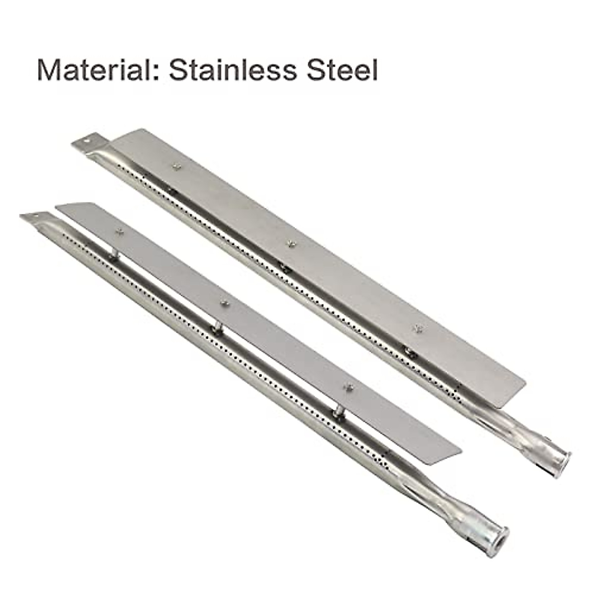 Derurizy Grill Burners Tube Replacement for Viking Oven 316-911, VGBQ 30 in T Series, VGBQ 41 in T Series and Others Gas Grills Models, Stainless Steel Pipe Viking Range Parts, 24", 2 Pack