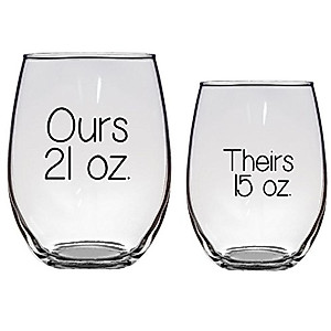 Gift For Single Mom - Mother of the Goddamn Year - Premium 21oz Stemless Wine Glass