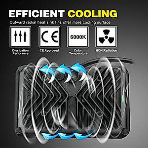 AUTOFU 4PCS 4X6 LED Headlights DRL for Chevy Pick Up Trucks C10 C20 K10 K30 K5 Blazer Suburban (1981 to 1987), Sealed Beam High Low H4651 H4642 H4652 H4656 H4666 H4668 H6545 Conversion Kit