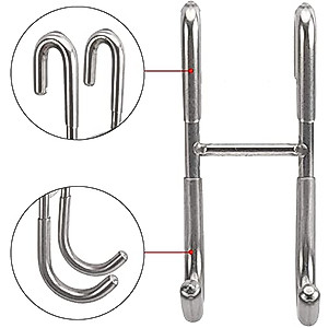 HYDDNice 3PCS Shower Door Hooks 304 Stainless Steel Over Door Hooks Bathroom Class Door Hooks Bath Towel Hooks