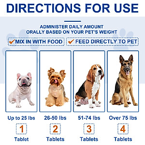 Omega 3 for Dogs, 180P Omega 3 Fish Oil Tablets for Dogs Supports Seasonal Allergies Relief, Itch Skin Relief & Promote Coat Health, Pet Dog Fish Supplements with Omega-3 6 9, Vitamin E - 180 Tablets