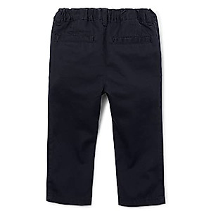The Children's Place Baby Boys' and Toddler Stretch Skinny Chino Pants, New Navy 2-Pack, 5T