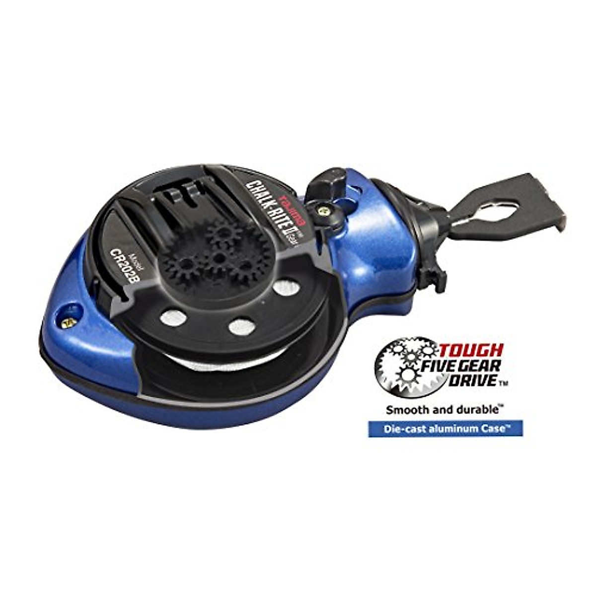 Tajima CR202B-P Chalk Rite II - Contractor Grade Ultra Thin Chalk Line,Blue