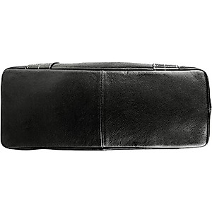 Hidesign Cerys Medium Leather Women's Satchel/Handbag/Shoulder Bag with Detachable & Adjustable Shoulder Strap (L x W x H - 15 x 5.5 x 10 inches), Black