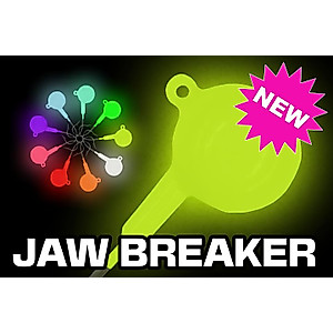 Big Nasty Tackle Super Glow Jaw Breaker Jig 2 1/4 oz (1 Pack) (Red)