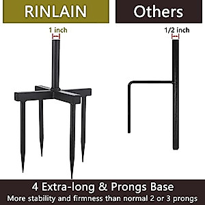 String Light Poles for Outdoor Lights 2 Pack,100 Inch Height Adjustable Metal Stand Pole with Hooks Hanging Lights，Garden, Backyard, Patio Lighting Parties, Wedding (Black)