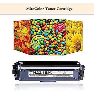 TN221 Toner Cartridges: 4-Pack TN-221 Compatible for TN221BK TN221C TN221M TN221Y Toner Replacement for Brother HL-3170CDW MFC-9130CW MFC-9330CDW MFC-9340CDW HL-3140CW HLL3170CDW Printer