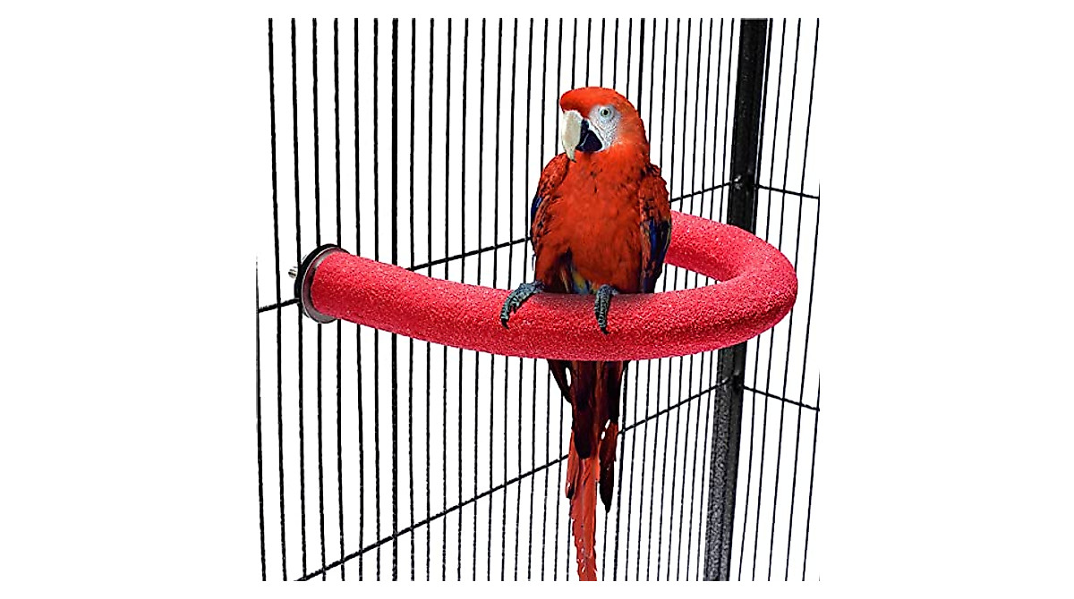 FrgKbTm U-Shape Quartz Sands Parrot Perch Stand