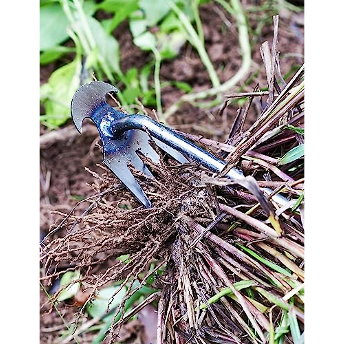 New Weeding Artifact Uprooting Weeding Tool, 16" Weed Puller, 4 Teeth Manganese Steel Forged Hand Weeder, Dual Purpose Hand Remover for Garden Yard Farm Weed Removal for Garden Yard Farm Weed Removal