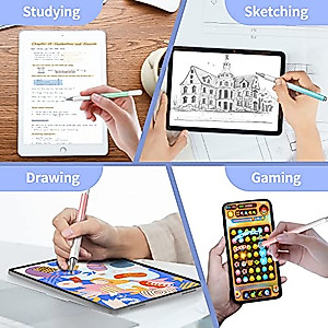 Stylus Pens for Touch Screens, 2 in 1 Magnetic Disc Stylus Pen with Magnetic Cap, Compatible with All Touch Screens