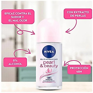 Nivea Pearl Beauty Roll On For Women, 50Ml (Pack Of 2)