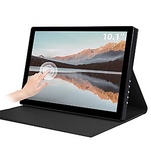Thinlerain 10.1 inch 1080p 1920 × 1200 Resolution Portable Touch Monitor IPS Touchscreen External Dual Full HD Monitor with 78% sRGB w/Standard HDMI/Type C for Touch Signal, Built-in Speaker