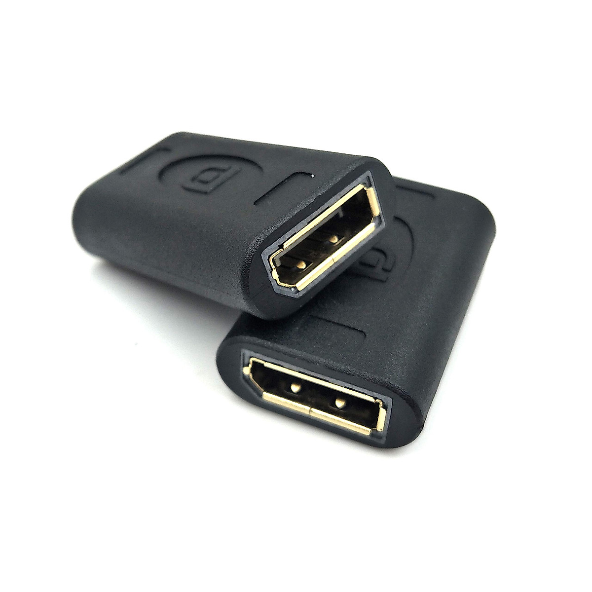 Poyiccot Displayport to Displayport Coupler, 2Pack DisplayPort (DP) Female to DisplayPort (DP) Female Convertor Extension Adapter Black (DP to DP Coupler)