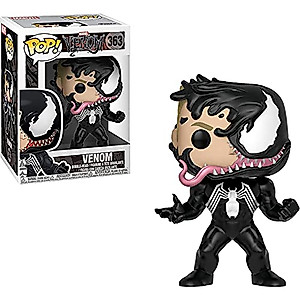 POP Marvel: Venom - Venomized Eddie Brock Funko Pop! Vinyl Figure (Bundled with Compatible Pop Box Protector Case), Multicolor, 3.75 inches