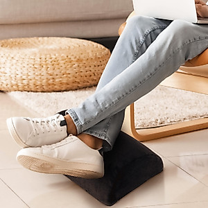 Office Foot Rest, Office Foot Rest for Desk, Under Desk Foot Rest, Memory Foam Footrest, Airplane Footrest