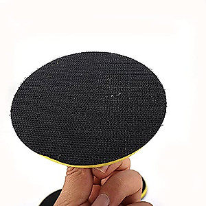 SI FANG 2 Pack 4 Inch Hook and Loop Backing Pads with M10 Thread Drill Adapter, Sanding Discs Polishing Pad Rubber Backing Plates for Angle Grinder, Drill Buffer Polisher Attachment (12000RPM)