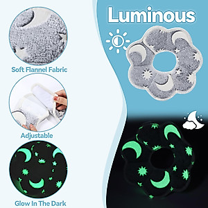 ROYALAY Luminous Soft Dog Cone for Dogs After Surgery, Adjustable Pet Recovery Collar for Large Medium Dogs and Cats, Glow in The Dark for Claming Dog, Pet Cone for Wound Care, Spay, Neuter,L