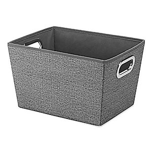 Whitmor Small Tote Crosshatch Gray
