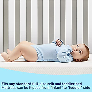 Graco 6-Inch Dual-Comfort 2-Sided Premium Foam Crib & Toddler Mattress – GREENGUARD Gold and CertiPUR-US Certified, 100% Machine Washable, Breathable, Water-Resistant Cover, Dual-Sided