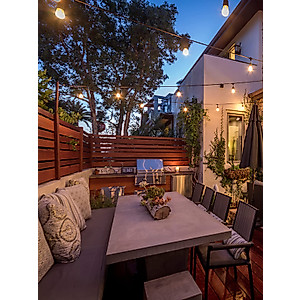 addlon LED Outdoor String Lights 36FT with Dimmable Edison Vintage Shatterproof Bulbs and Commercial Grade Weatherproof Strand - ETL Listed Heavy-Duty Decorative Lights for Patio Garden