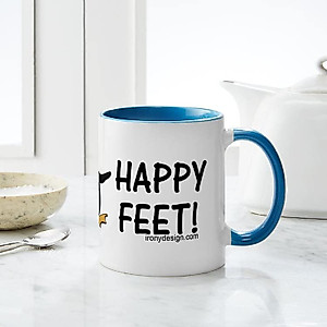 CafePress Happy Feet Penguin Mug Ceramic Coffee Mug, Tea Cup 11 oz