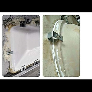 BOLWHAO Undermount Sink Clips Bathroom Sink Clips, Kitchen Sink Clips, Epoxy Sink Clips, Sink Clip, Heavy Duty Sink Clips Under Counter Ceramic Washbasin Clamps Bracket Supports Fasteners 8 Pack