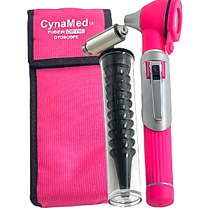 New Mini Otoscope Fiber Optic Medical Diagnostic Examination Plus 1 Replacement Bulb Cynamed