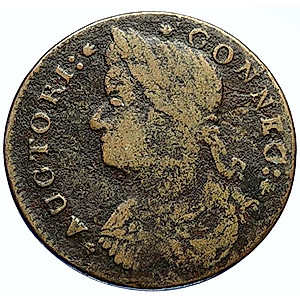 1787 1787 USA US Connecticut Coppers - JARVIS & CO Auc coin Good