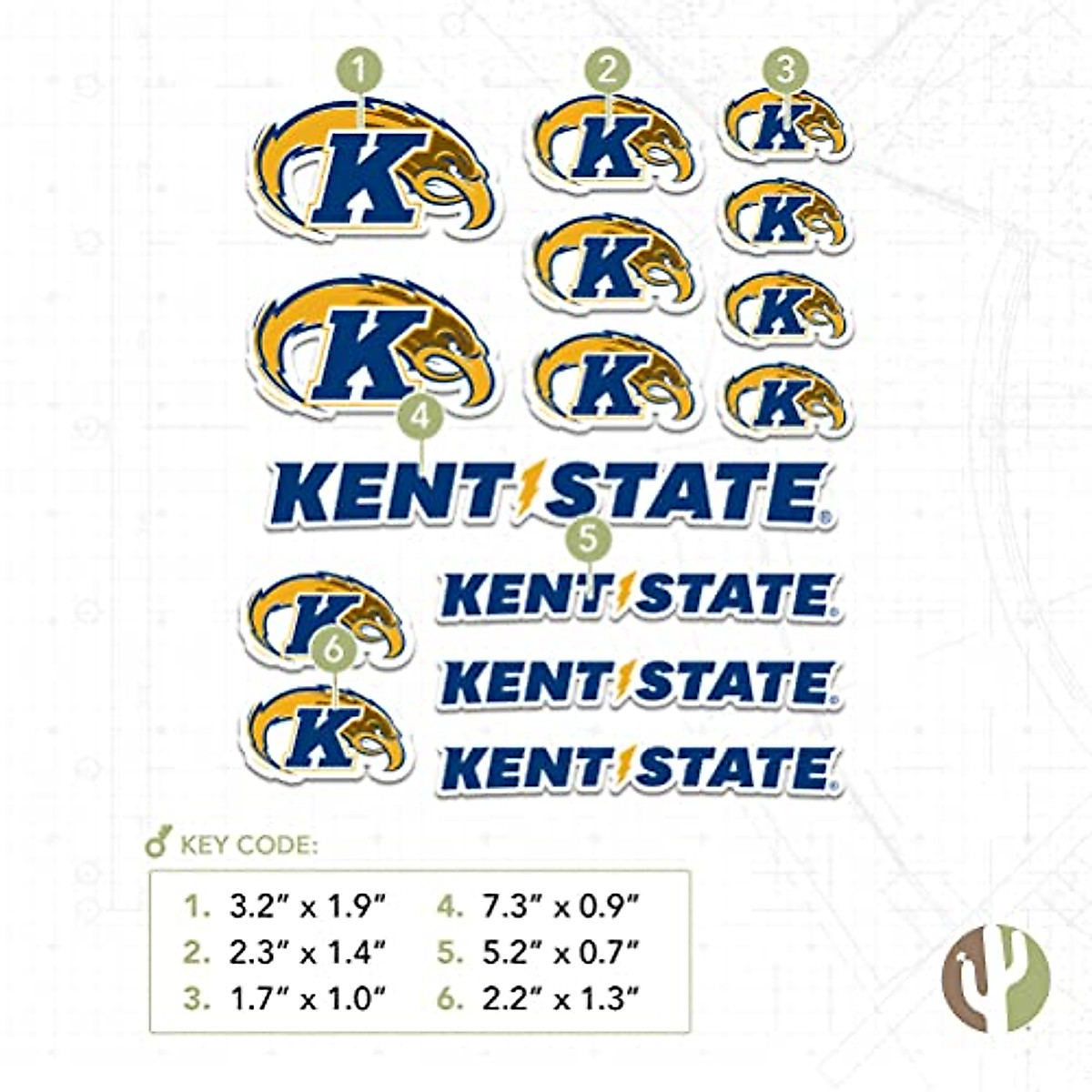 Kent State University Sticker KSU Golden Flashes Stickers Vinyl Decals Laptop Water Bottle Car Scrapbook T1 (Type 1-1)