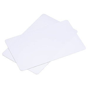 MECCANIXITY Blank PVC Cards for ID Badge Printers, Graphics Quality White Plastic CR80 10 Mil (CR8010) Pack of 100