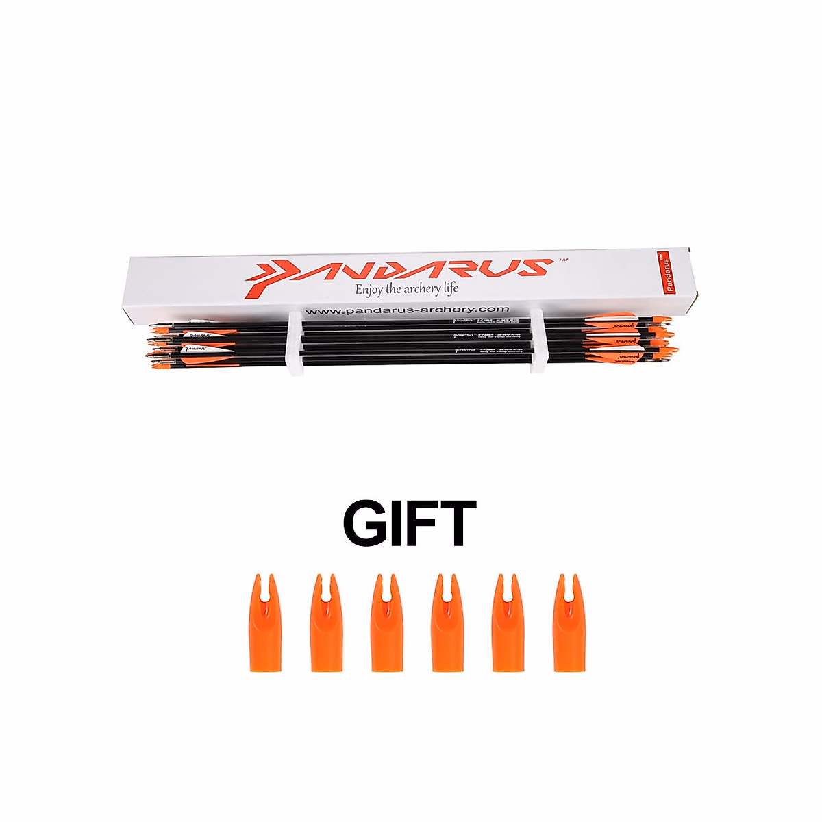 PANDARUS Archery 28" Fiberglass Archery Target Practice Arrows, for Children, woman or Beginner, for Recuve Bow(Pack of 12) …