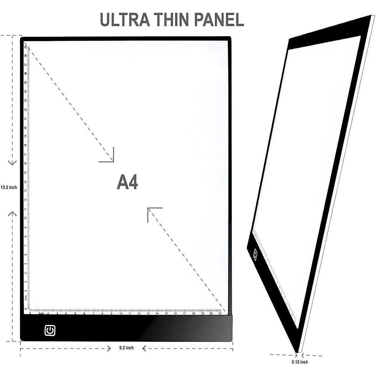 Smart Star Portable A4 Ultra-Thin LED Light Box Tracer USB Power Cable Dimmable Brightness LED Artcraft Tracing Light Box Light Pad for Artists Drawing Sketching Animation Stencilling X-rayViewing