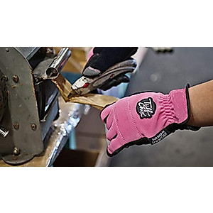 Ironclad Tuff Chix Women's Work Gloves TCX, Designed for Women's Hands, Performance Fit, Durable, Machine Washable, (1 Pair), X-LARGE Pink