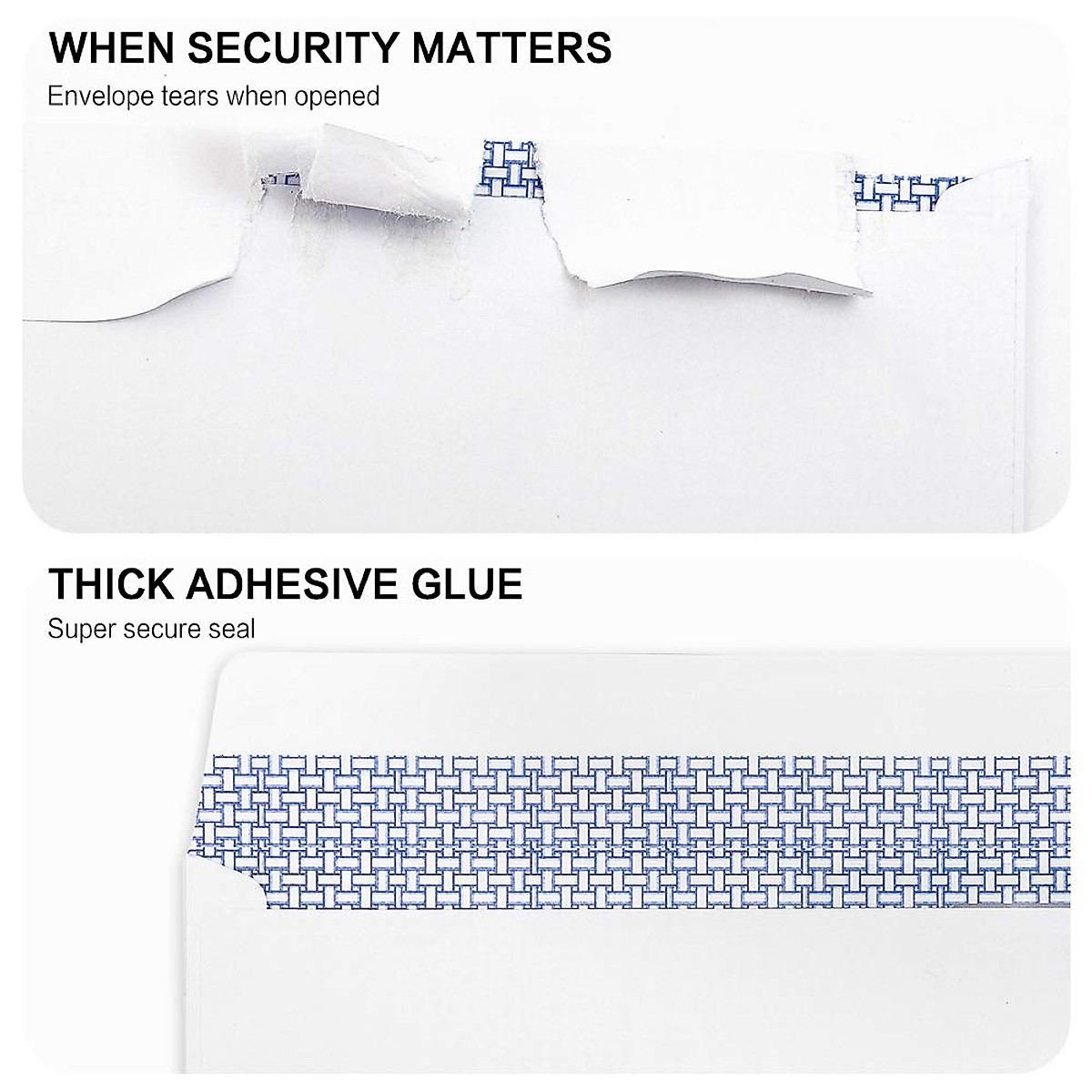 #9 Double Window Security Envelopes, HERKKA No.9 Double Window Business Envelopes Designed for Quickbooks Invoices and Business Statements - Number 9 Size 3 7/8 Inch X 8 7/8 Inch - 24 LB - 500 Count